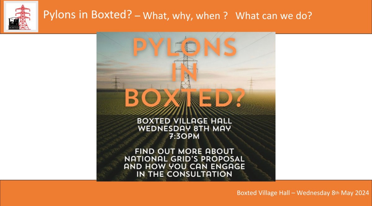Pylons In Boxted – Boxted Village Website